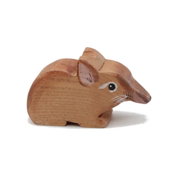 Elephant Shrew Wooden Figure - Good Shepherd Toys