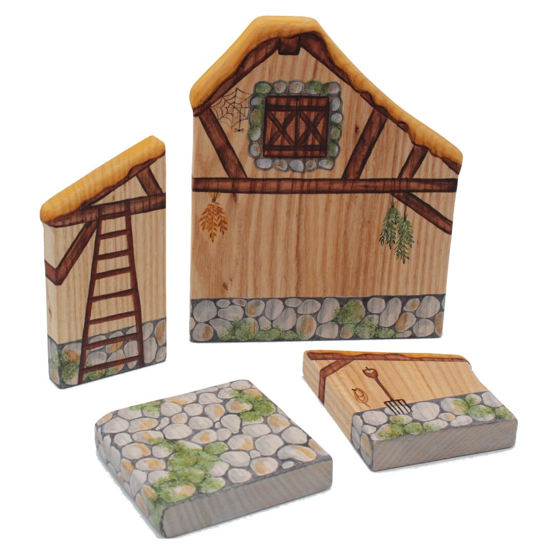 Nativity Set Stable 2024 Edition / 4 Wooden Figures - Good Shepherd Toys